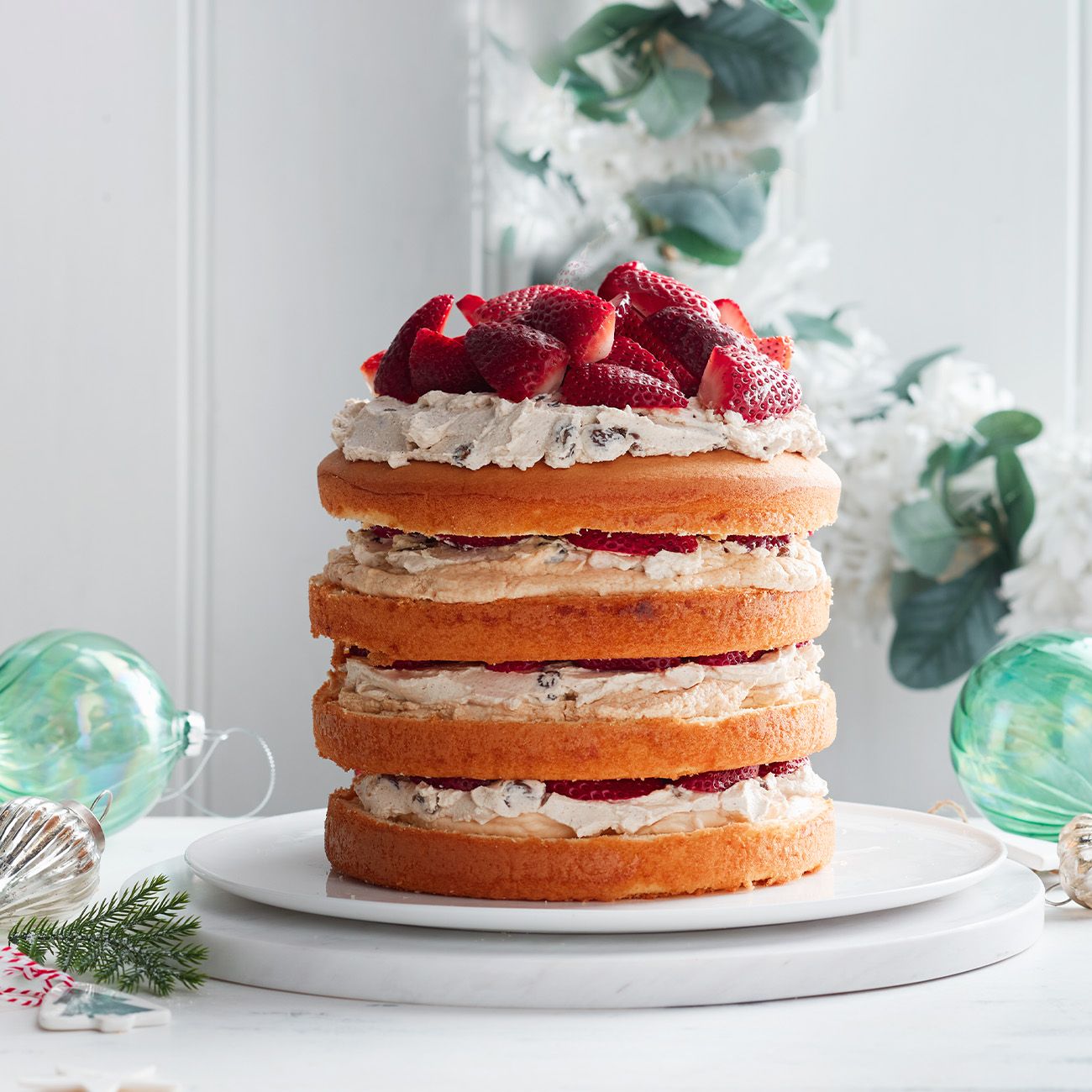 Strawberry, Sultana & Caramel-layered Sponge Recipe | Woolworths