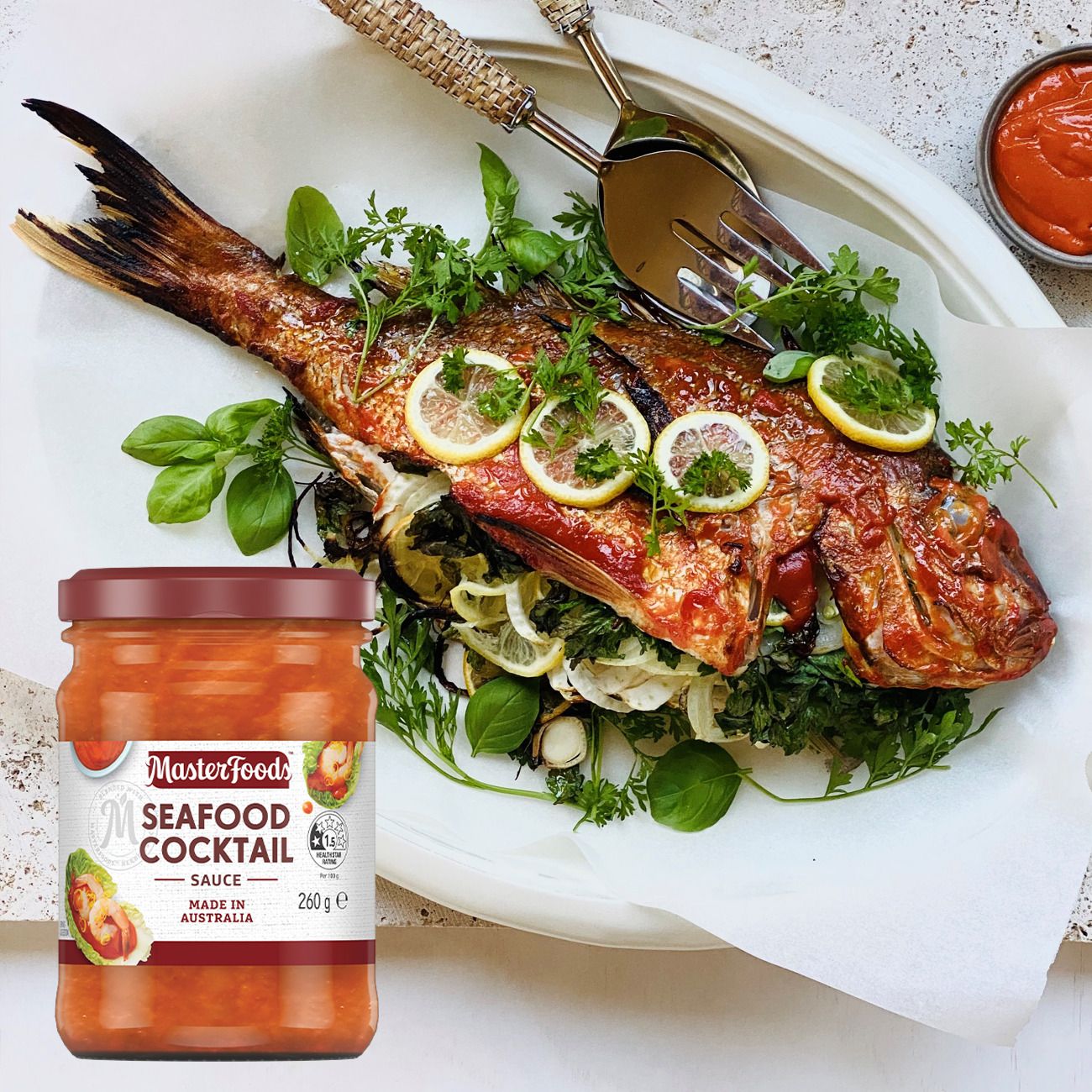 Whole Baked Glazed Fish With Steamed Fragrances Recipe | Woolworths